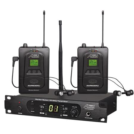Audio 2000s AWM6305U Professional UHF Wireless In-Ear Monitoring System ...