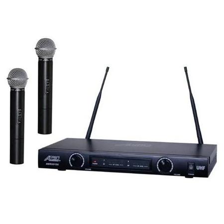 Audio 2000s AWM6012UF UHF Dual Ch Handheld and Lapel Wireless ...