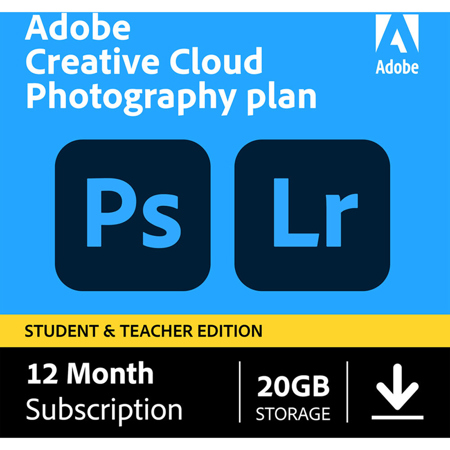 Adobe Creative Cloud Student/Teacher Edition,20GB,12-Month Subscription ...