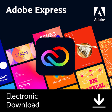 Adobe Express 1-Year Premium Subscription, Online Service, Download