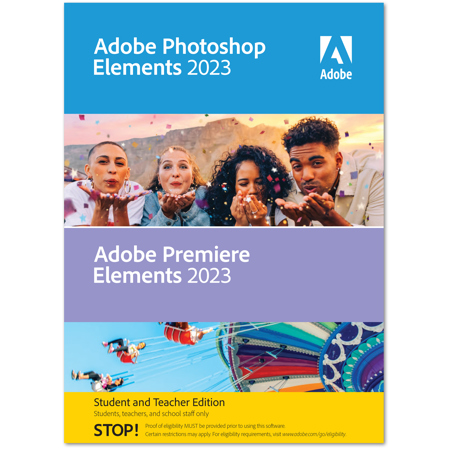 Adobe Photoshop 2023 & Premiere Elements 2023 Student/Teacher Edition