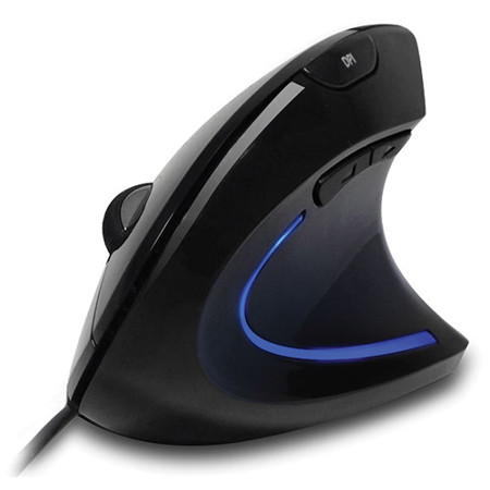 Adesso iMouse E1 Vertical Ergonomic Illuminated 6 Button USB Mouse