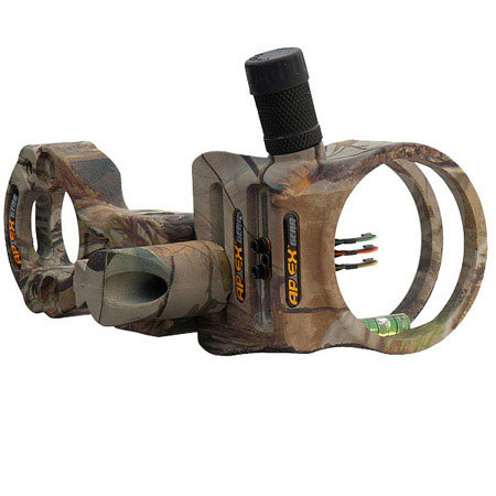 Apex Gear Tundra Bow Sight with Light, 3 Pin (3x.019 dia.), Realtree APG