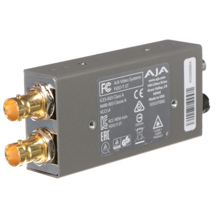 Used AJA FiDO-T-ST Single Channel Optical Fiber SDI to ST Fiber ...