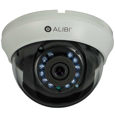 Alibi 2.1MP Day/Night Indoor 1080p HD-TVI Dome Security Camera, White