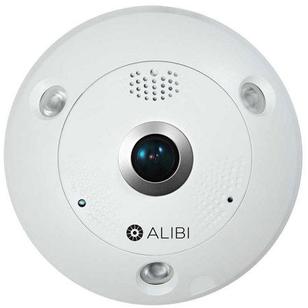 Alibi ALI-NS1006RP 6MP 360 Degree Day/Night Indoor Panoramic Fisheye IP ...
