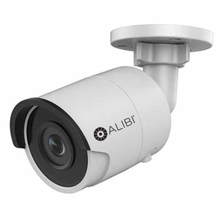 Alibi 6MP Day & Night Outdoor IP Bullet Camera with 2.8mm Lens, White