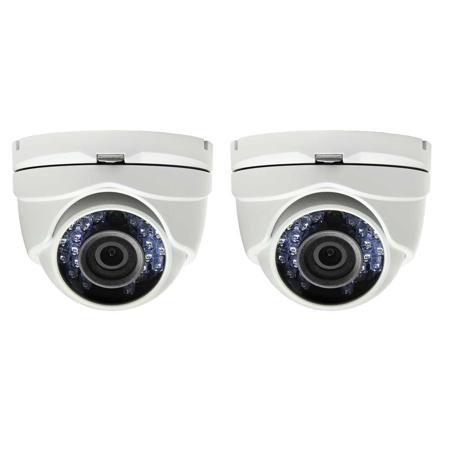 Alibi 2x 2.0 MP HD-TVI 65' IR Indoor Dome Security Camera, 2.8mm Wide ...