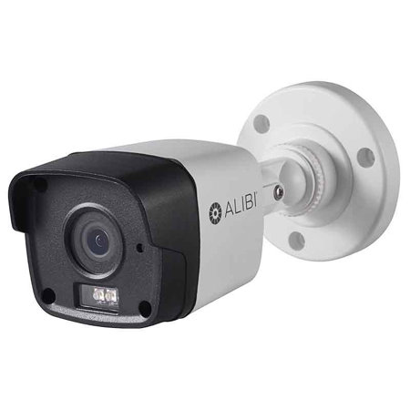 Alibi 3.0MP HD-TVI Outdoor Bullet Security Camera, 65' IR, White/Black