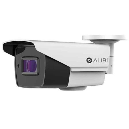 Alibi 5.0MP HD-TVI Outdoor Bullet Security Camera, 135' IR, White/Black