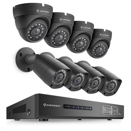 Amcrest UltraHD 4MP 8 Ch Video Security System with DVR, Bullet & Dome ...