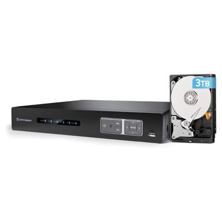 Amcrest AMDV5116 4K UHD 16-Channel H.265 AI DVR with 3TB HDD
