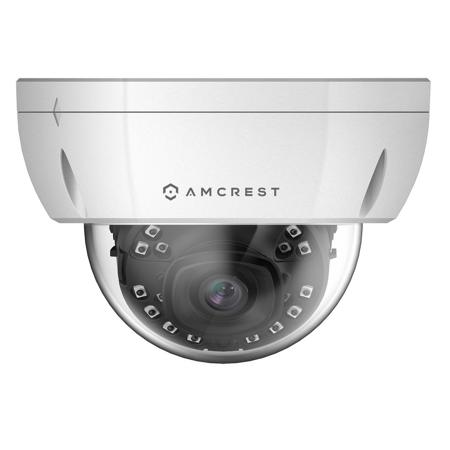 Amcrest ProHD 2MP Outdoor PoE Vandal Dome IP Camera with IR, White