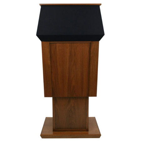 AmpliVox SS3045A Patriot Plus Lectern with Sound System, Walnut SS3045AWT