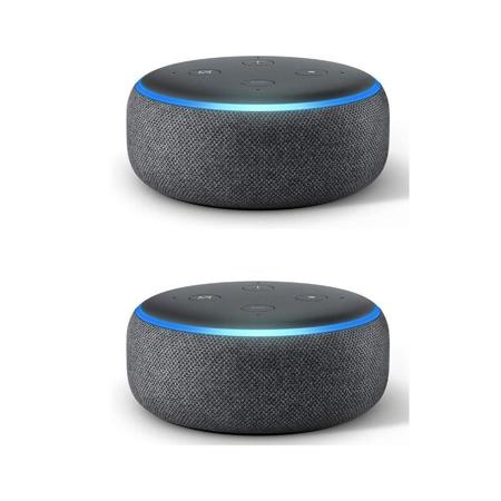 Amazon 2 Pack Echo Dot 3rd Generation, Charcoal - Adorama