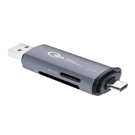 Green Extreme USB 3.0 Type-A and Type-C OTG Card Reader GX-CR-DUSB