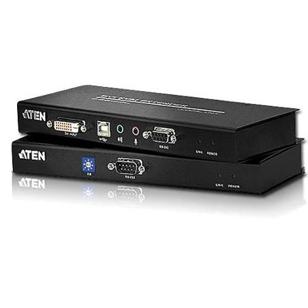 Aten CE600 DVI Single Link KVM Console Extender, Connects Up to 200 ...