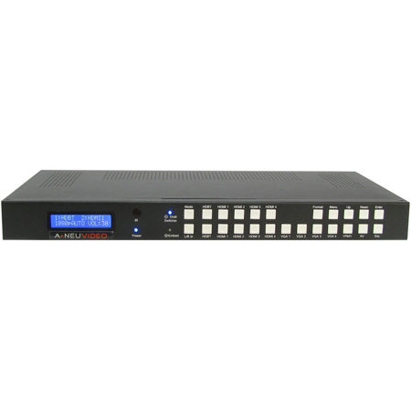 A-NeuVideo 11x2 UHD Multi-format Video Presentation Scaler Switch with ...