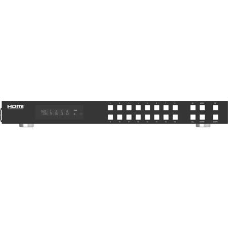 A-NeuVideo 16x16 UHD 4K@60Hz HDR HDMI Matrix Switcher w/ Down Scaler ...
