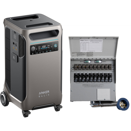 Anker SOLIX F3800 3840Wh 6000W Portable Power Station with Transfer Switch