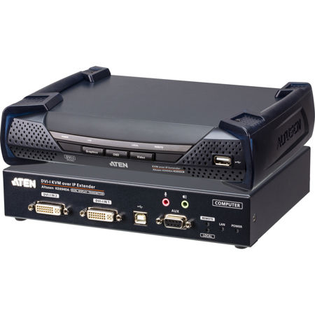 Aten KE6940 Dual DVI KVM Over IP Extender Kit KE6940KIT01 - Adorama