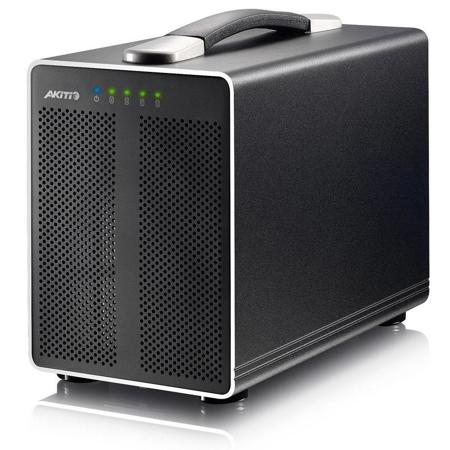 AKiTiO Thunder2 Quad Mini 8TB (4x 2TB) 2.5" HDD Storage Enclosure ...