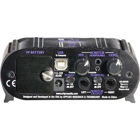Art Pro Audio USB Dual Pre 2-Channel Preamplifier/Computer Interface ...