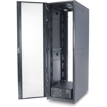 APC NetShelter SX 42U Enclosure with Doors and Side Panels, TAA Compliant, Black