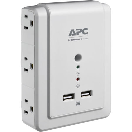 American Power Conversion (APC) P6WU2 Essential SurgeArrest Wall Mount ...
