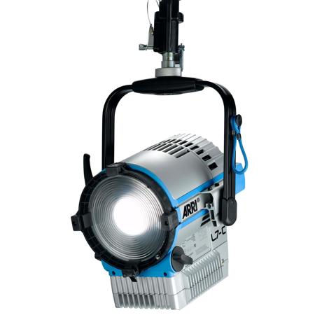 ARRI L7-C LE2 LED Fresnel, Pole Operated, Bare Ends PowerCON, Blue/Silver