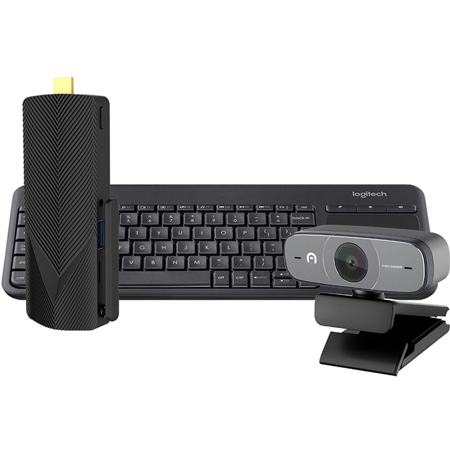 Azulle Access4 Pro Fanless Mini PC Stick,N3450,4GB,64GB,W10IoT w/Webcam ...