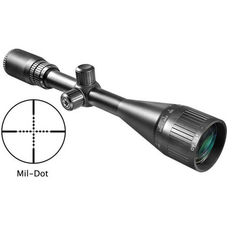 Barska 10-40x50 Varmint Riflescope, Mil-Dot Reticle, Adjust Objective ...