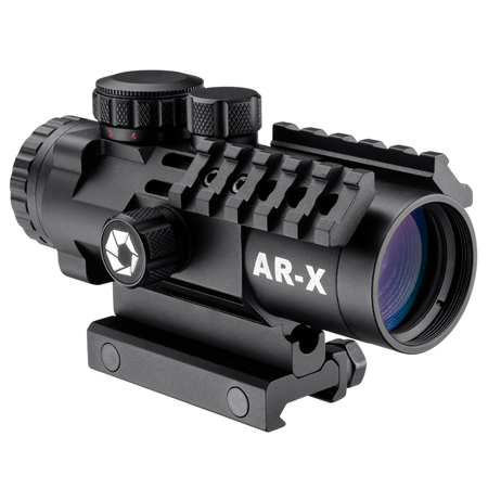 Barska 3x32mm IR AR-X Prism Rifle Scope, Mounting Rails, AR-X Mil-Dot ...