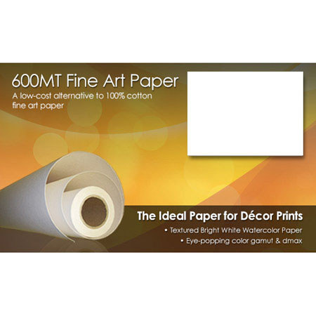 Breathing Color Aqueous 600MT Matte Fine Art Paper(24"x50' Roll)