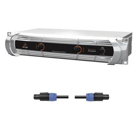 Behringer iNUKE NU3000 Rackmount 3000W Power Amplifier With 25' Speaker ...