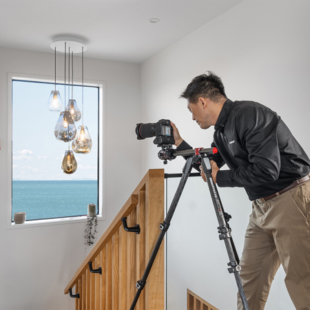 Manfrotto 055 4-Section CF Tripod Kit with X-PRO Ball Head and MOVE QR ...