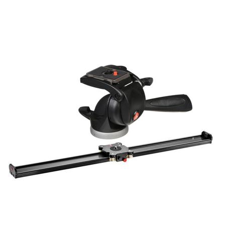 Manfrotto MVS100A Camera Slider 100cm With Manfrotto 391RC2 Pan/Tilt ...