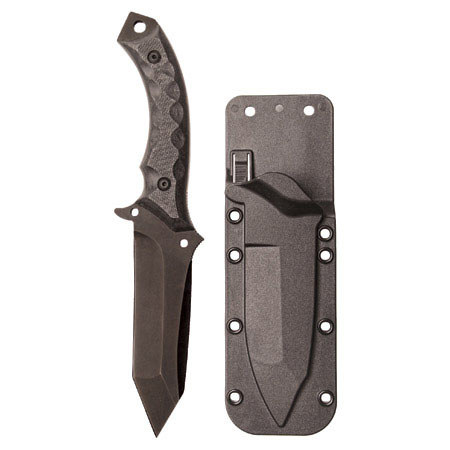 Blackhawk Gideon Plain Edge Fixed Knife with 5.0" Tanto Style Black Blade