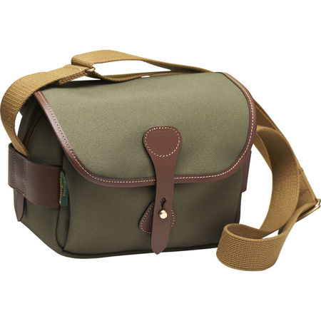 Billingham S2 Shoulder Bag, Sage FibreNyte/Chocolate Leather BI 501448-54