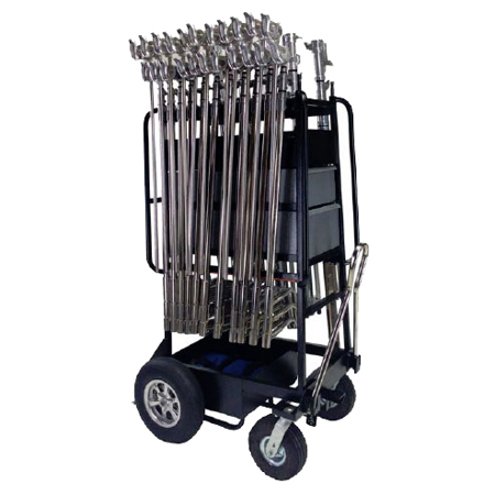 Backstage C-Stand/Combo Steel Utility Cart, Black Hammertone, 1000 lb ...