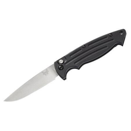 Benchmade Mini-Reflex II Auto 3.17" Plain Edge Blade Knife, Satin Blade