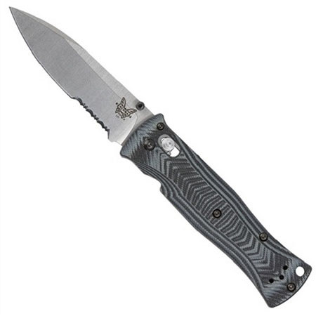 Benchmade AXIS Folding Knife, 3.25" Combo Edge Drop-Point Satin Blade