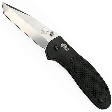 Benchmade Griptillian AXIS Folding Knife, 3.45" Black Plain Edge Tanto ...
