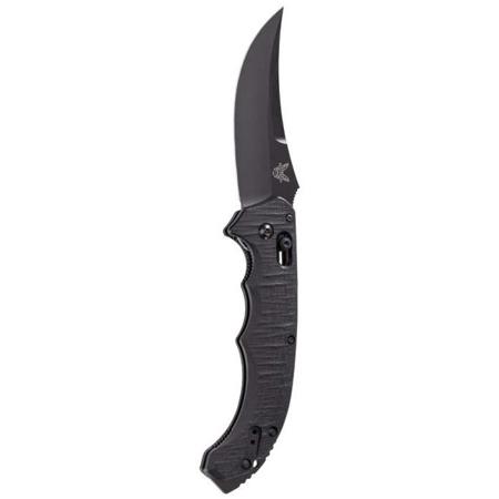 Benchmade Bedlam AUTO-AXIS 4" Plain 154CM Scimitar Clip Blade Knife ...