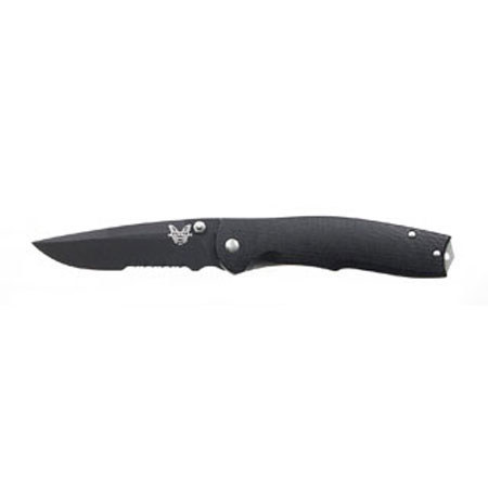 Benchmade Torrent Nitrous Assist Folding Knife, 3.6" Black Combo Edge ...