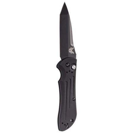 Benchmade Auto Stryker 3.6" Plain Edge 154CM Tanto Blade Knife, Black Blade