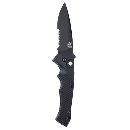Benchmade Rukus II Auto Open Folder, 3.4" Drop-point Serrated Edge ...