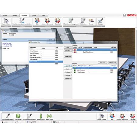 Bosch DCN-SWMM-E Conference Software Microphone Management E-code