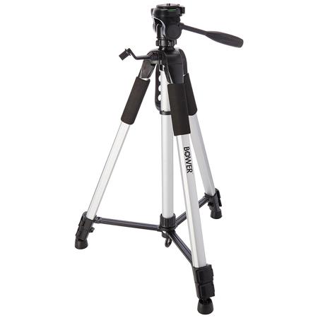Bower Steady Lift Series 3-Section Aluminum Tripod with QR 3-Way Pan Head