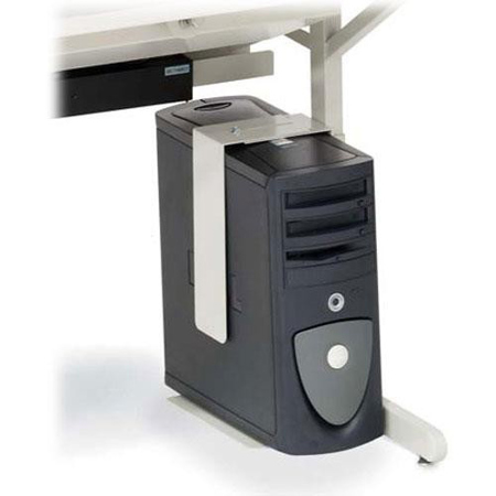 Bretford Slim CPU Holder for Connections Work Center, Gray Mist 35CPUMTC-GM